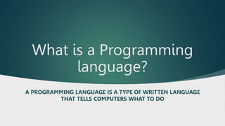 Programming Language Evolution | PPTX