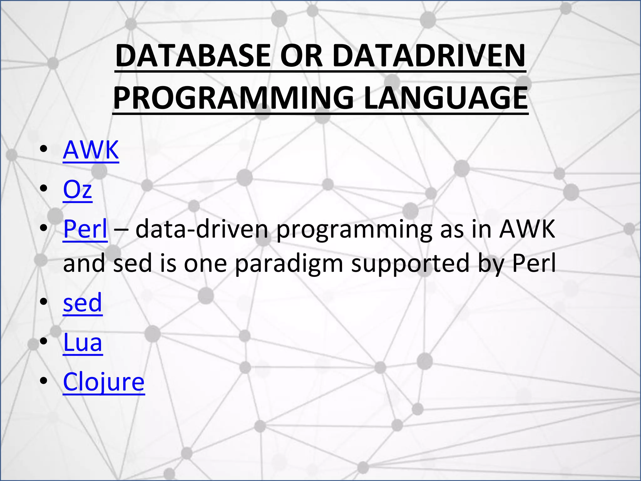Programming language paradigms | PPTX