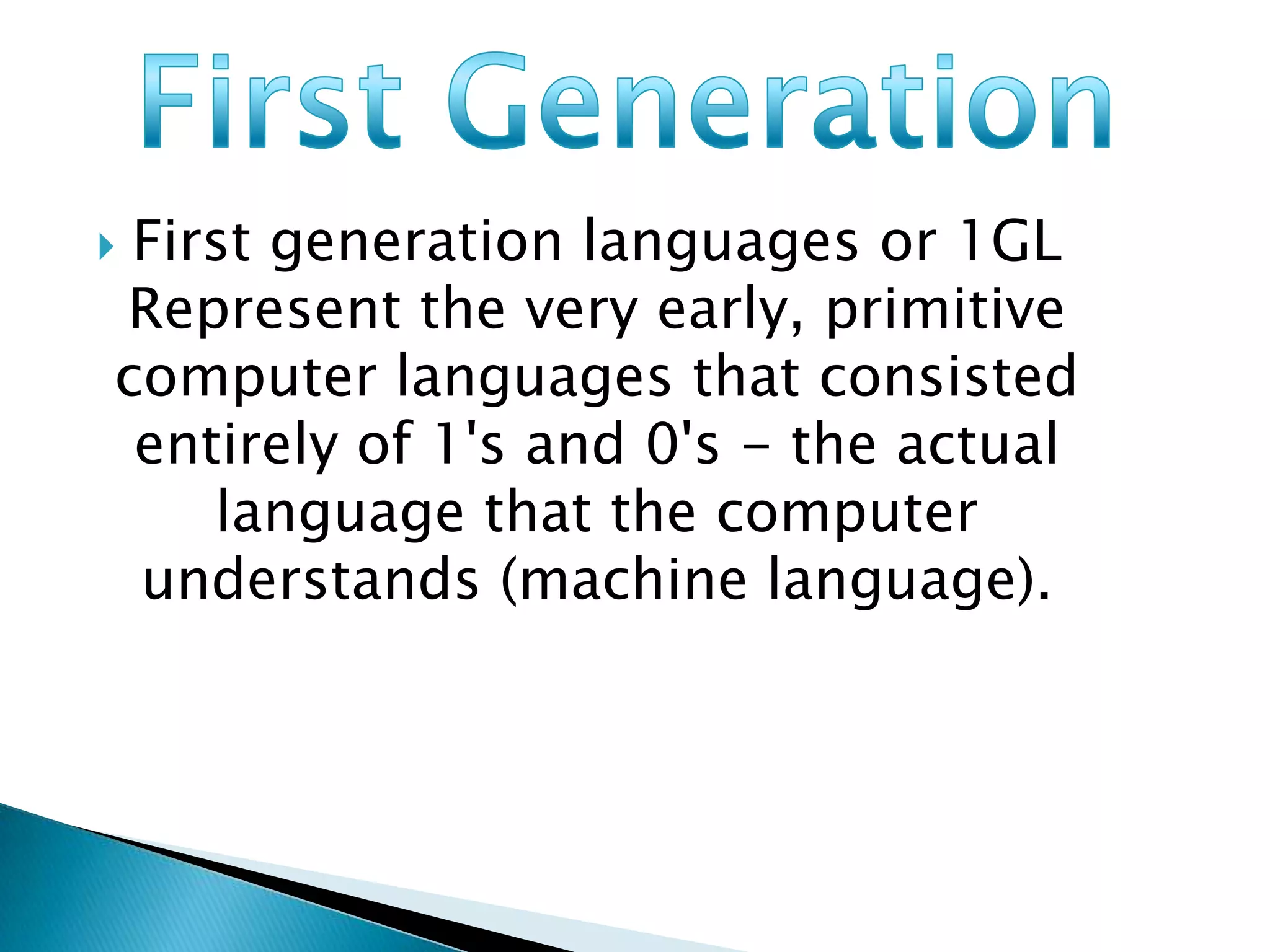 Programming languages | PPTX