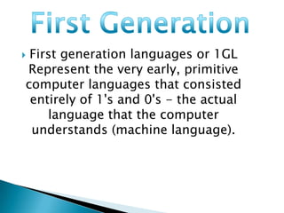 Programming languages | PPTX