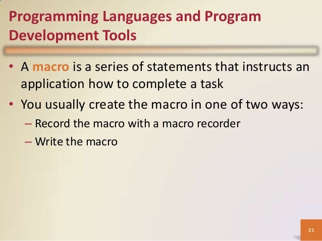 Programming languages