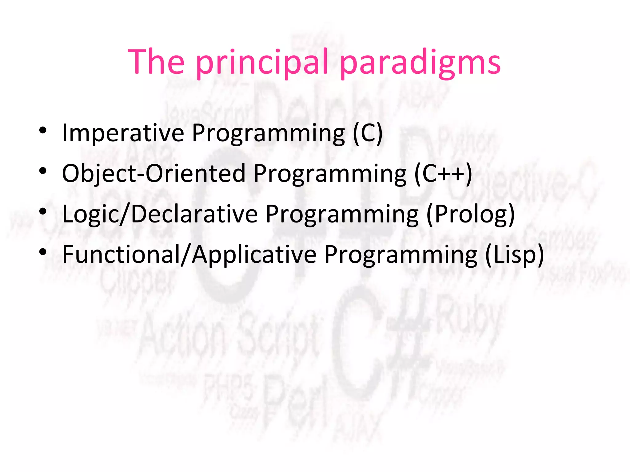 Programming languages | PPT