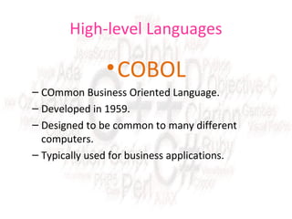 Programming languages | PPT
