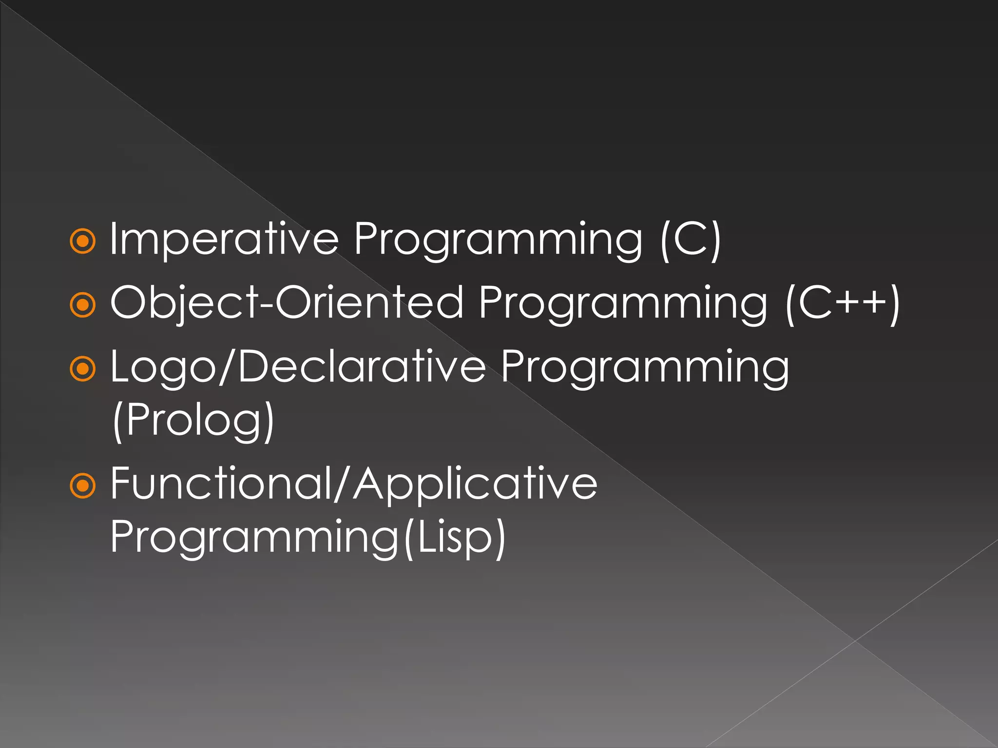Programming Languages Pptx Programming Languages Computing