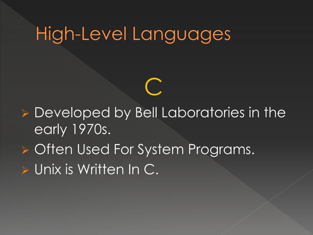 Programming languages | PPTX | Programming Languages | Computing