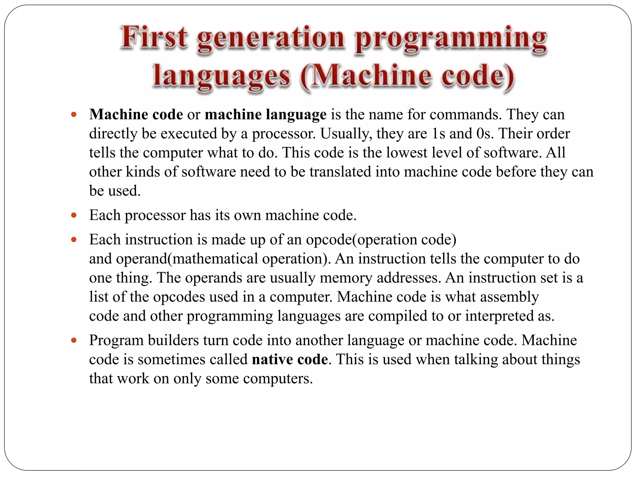 Programming languages | PPSX