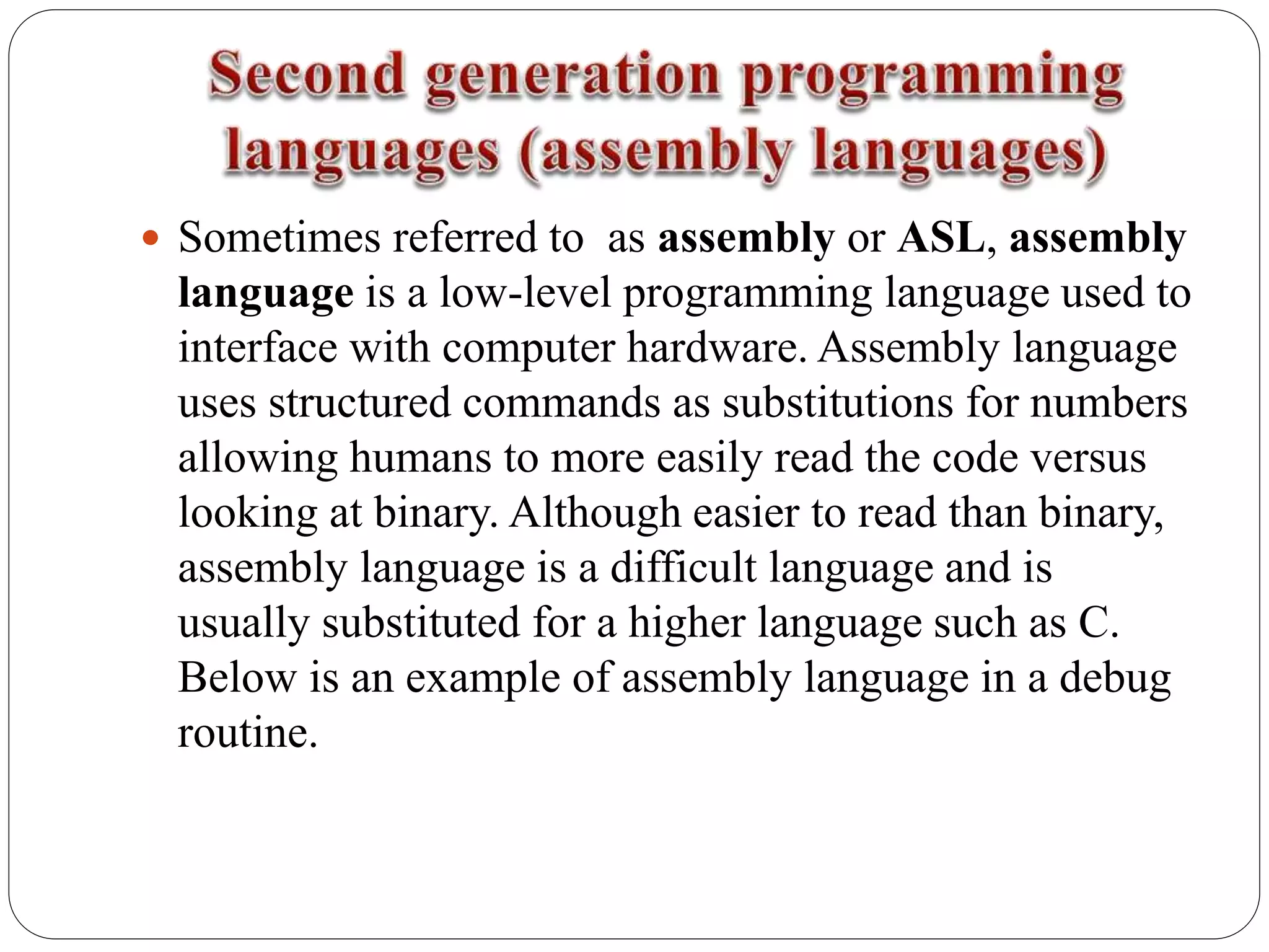 Programming languages | PPSX