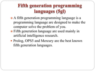 Programming languages | PPSX