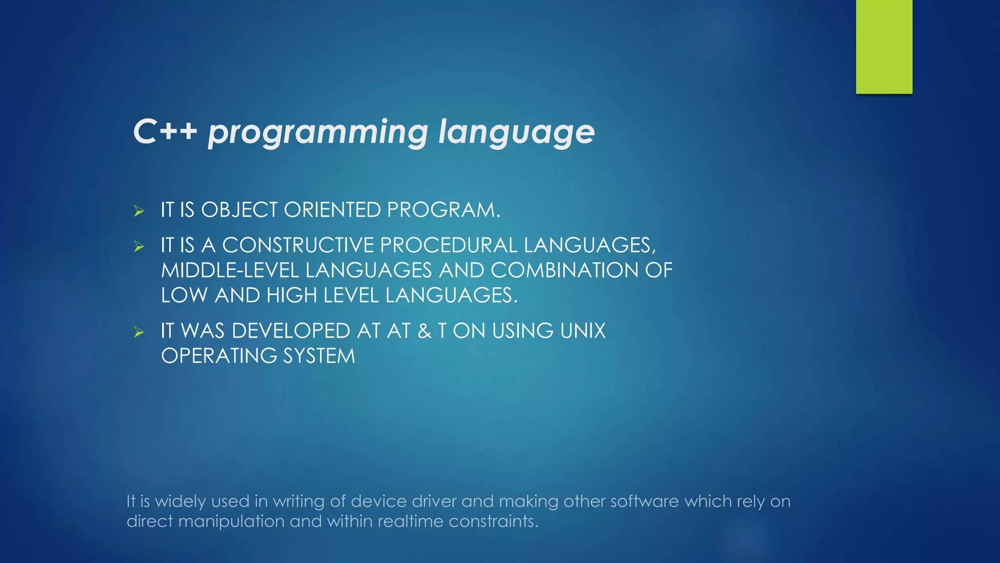 Programming languages | PPTX