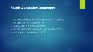 Programming languages | PPTX