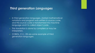 Programming languages | PPTX