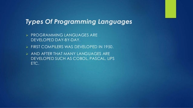 Programming languages