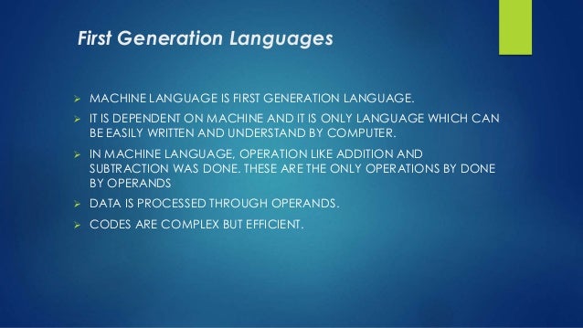 Programming languages