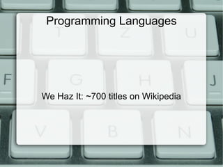 Programming languages | PPT