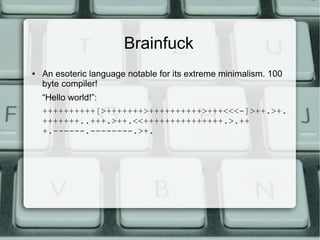 Programming languages | PPT
