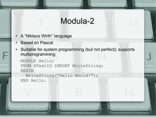 Programming languages | PPT