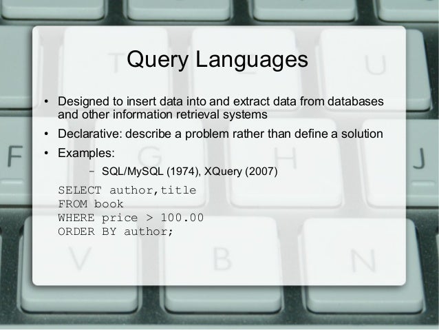 Programming languages