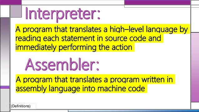 Programming Languages / Translators