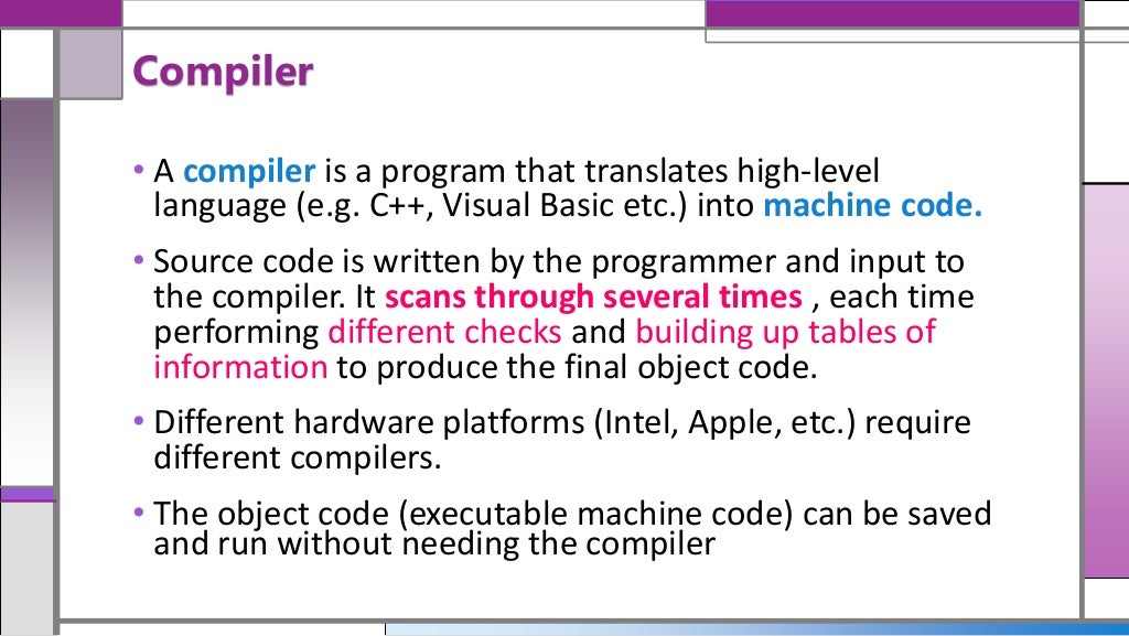 Programming Languages / Translators