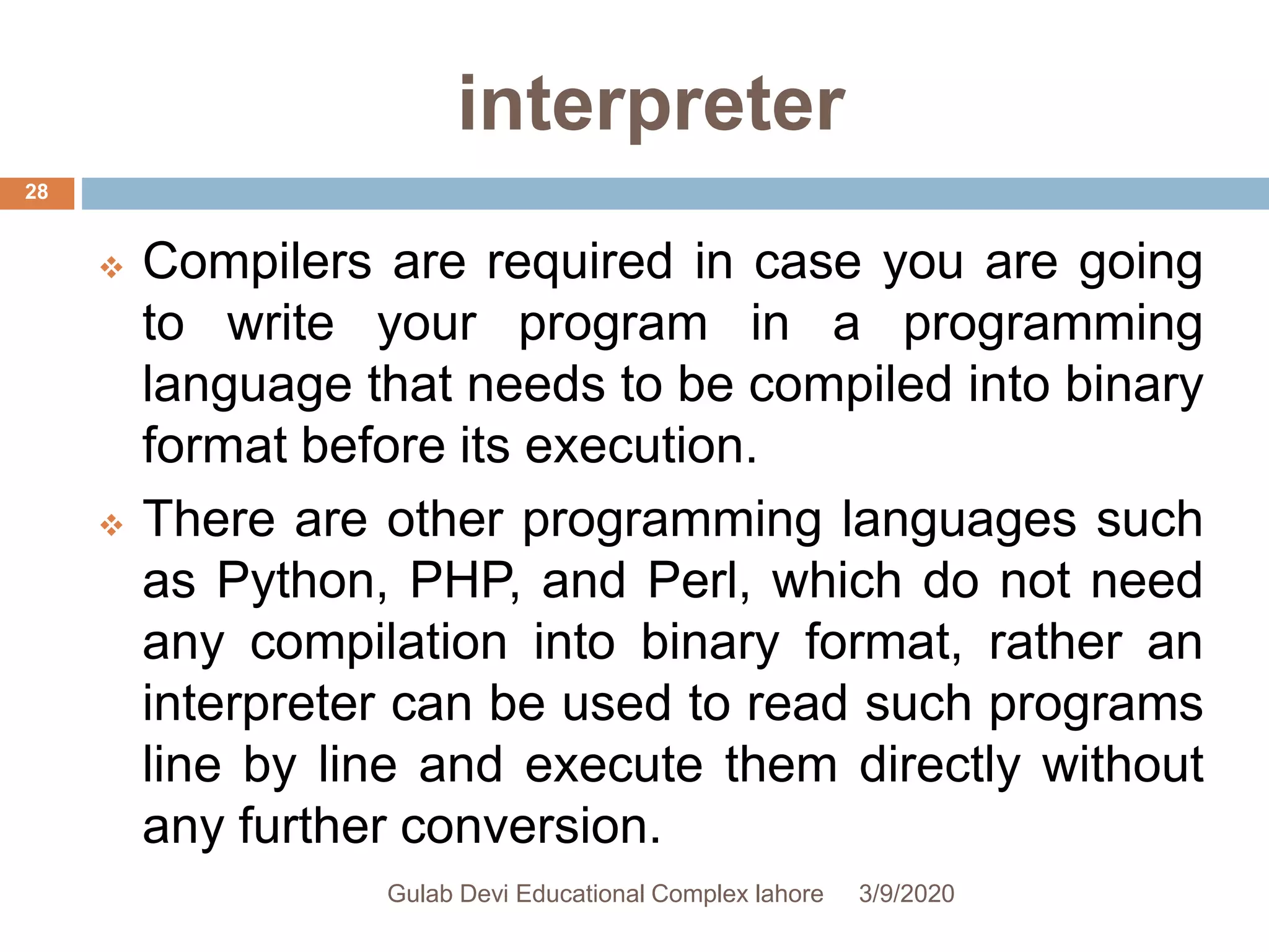 Programming languages | PPT