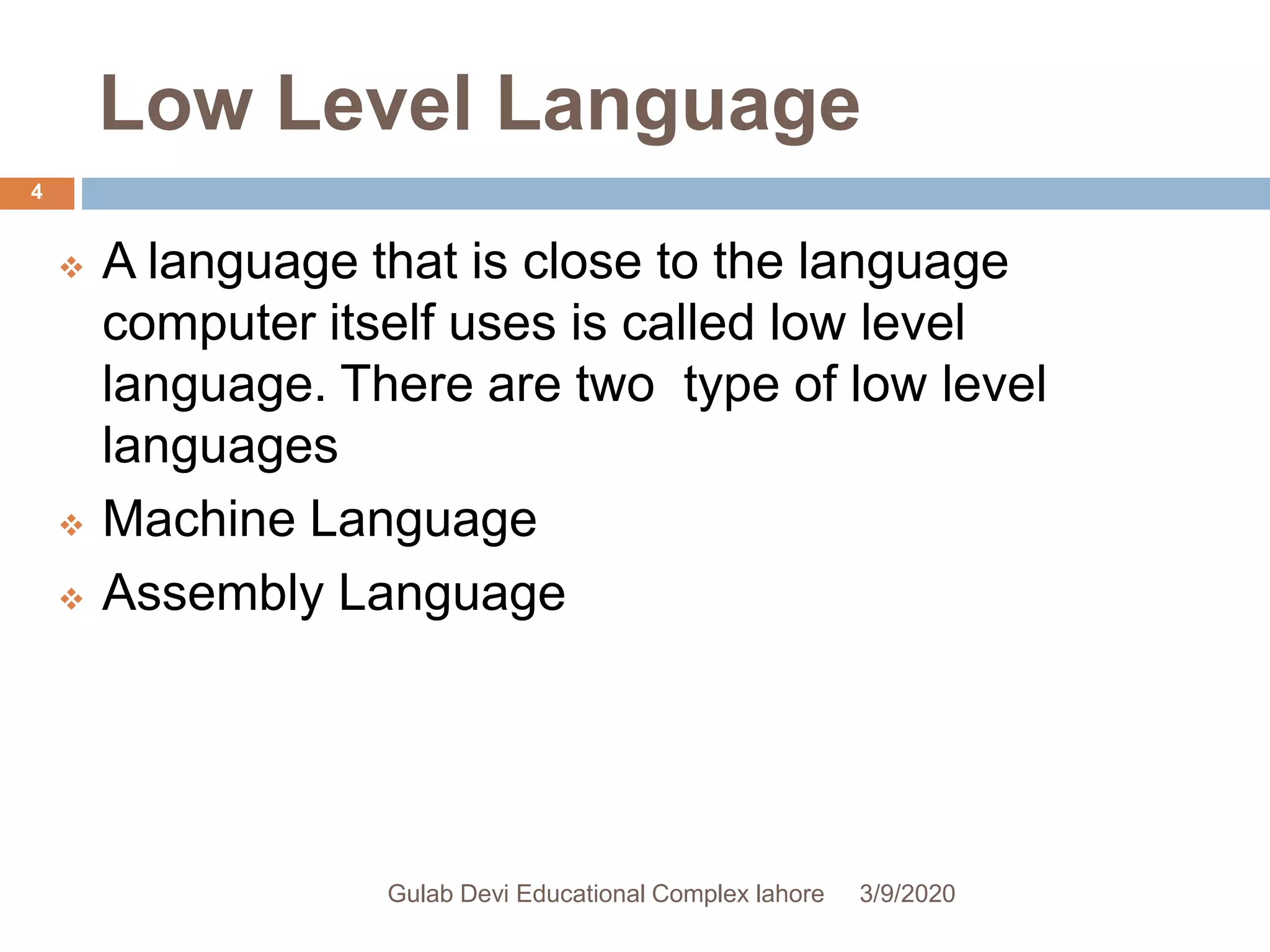 Programming languages | PPT