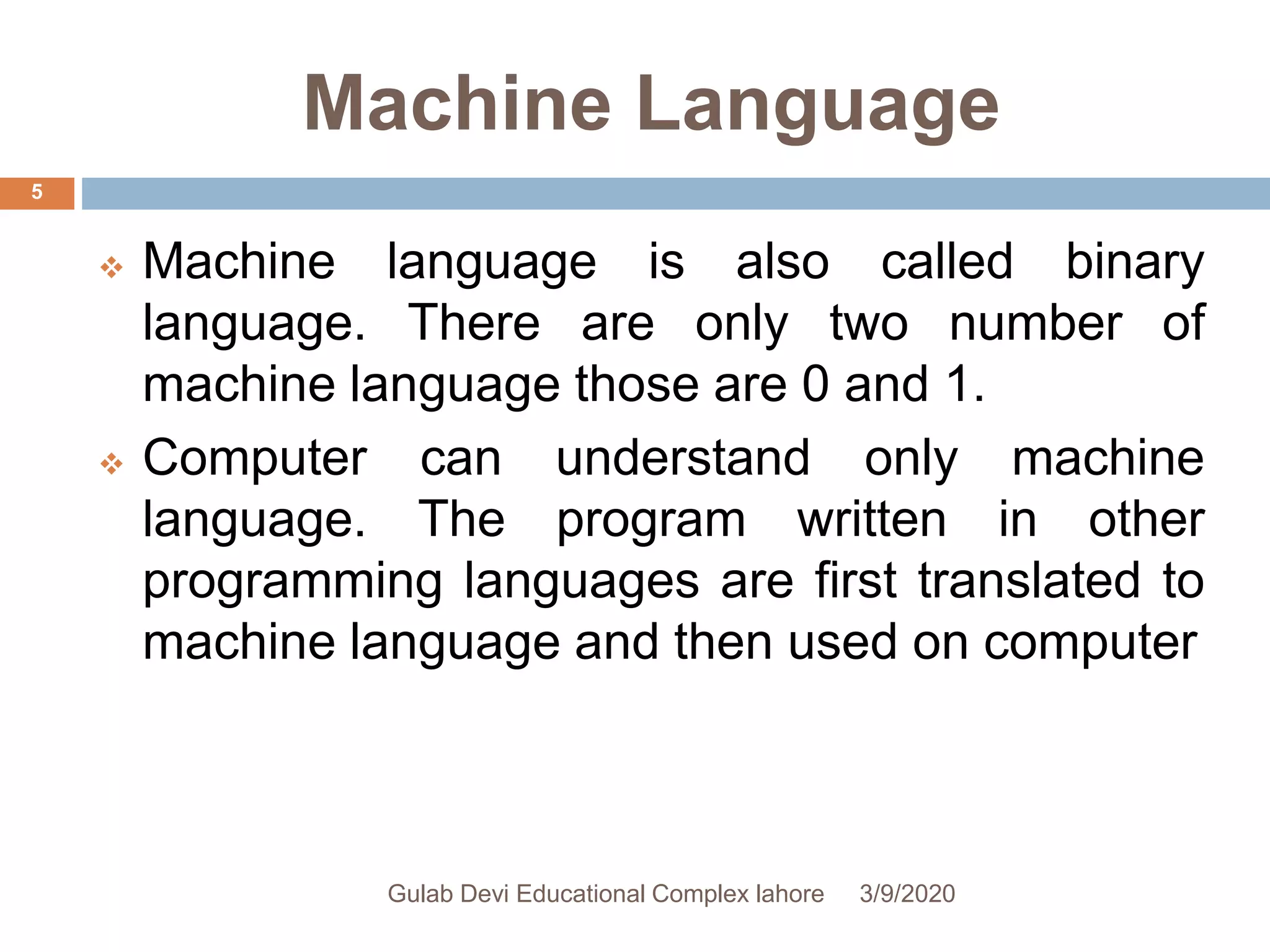 Programming languages | PPT