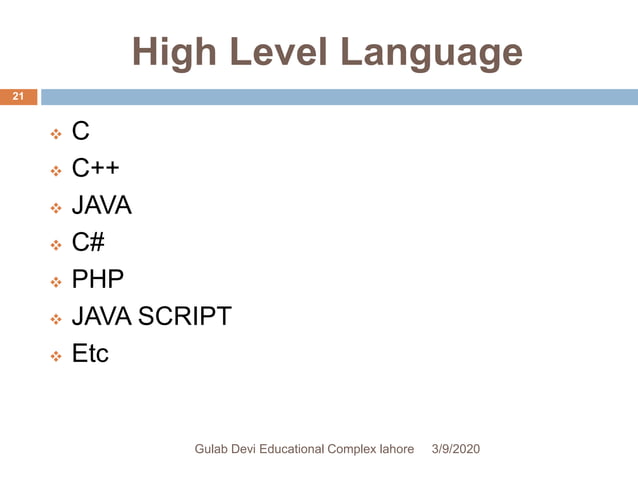 Programming languages | PPT
