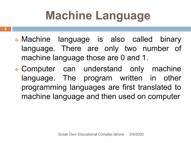 Programming languages | PPT