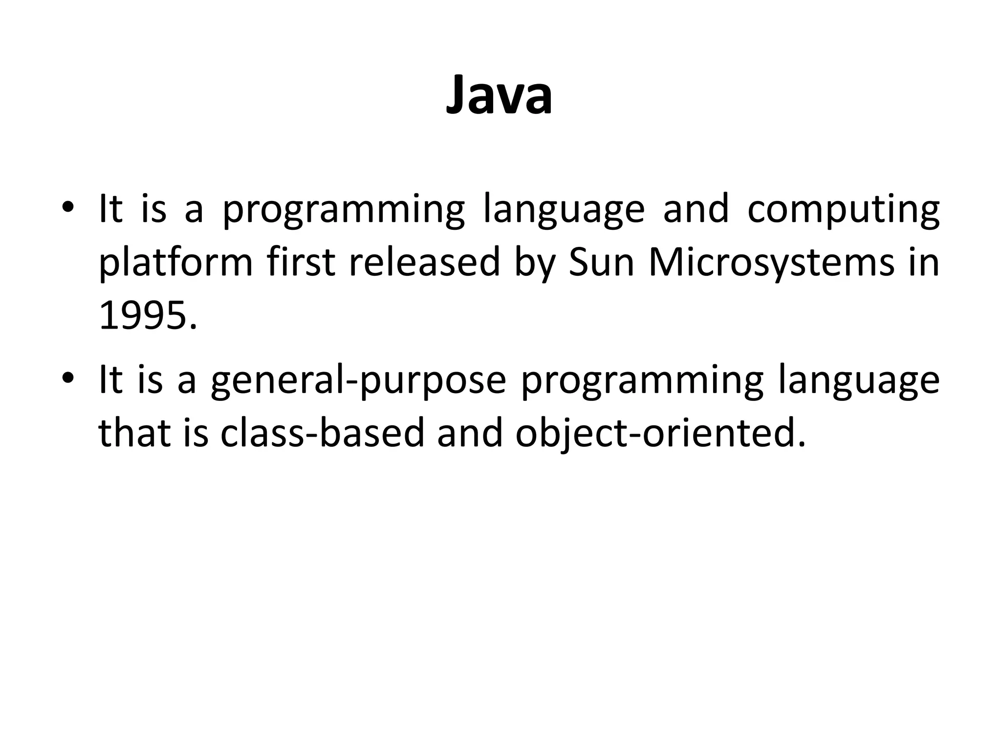 Programming Languages Ppt 
