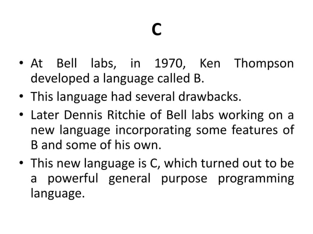 Programming Languages Ppt 