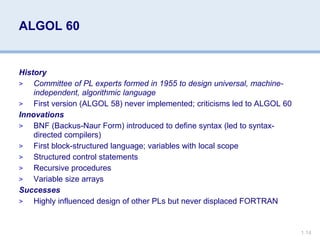 Programming Languages | PPT