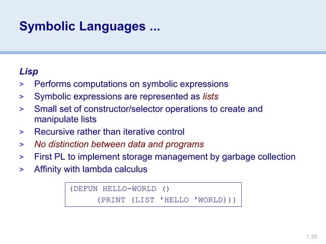 Programming Languages | PPT