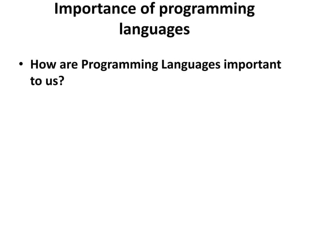 Programming 123 Languages programming.ppt Programming 123 Languages programming.ppt