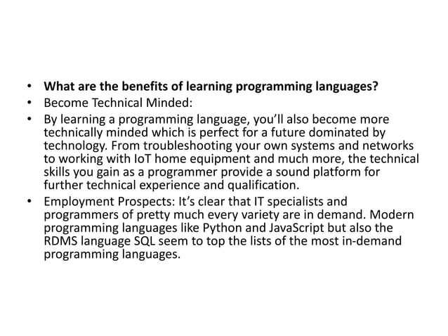 Programming 123 Languages programming.ppt Programming 123 Languages programming.ppt