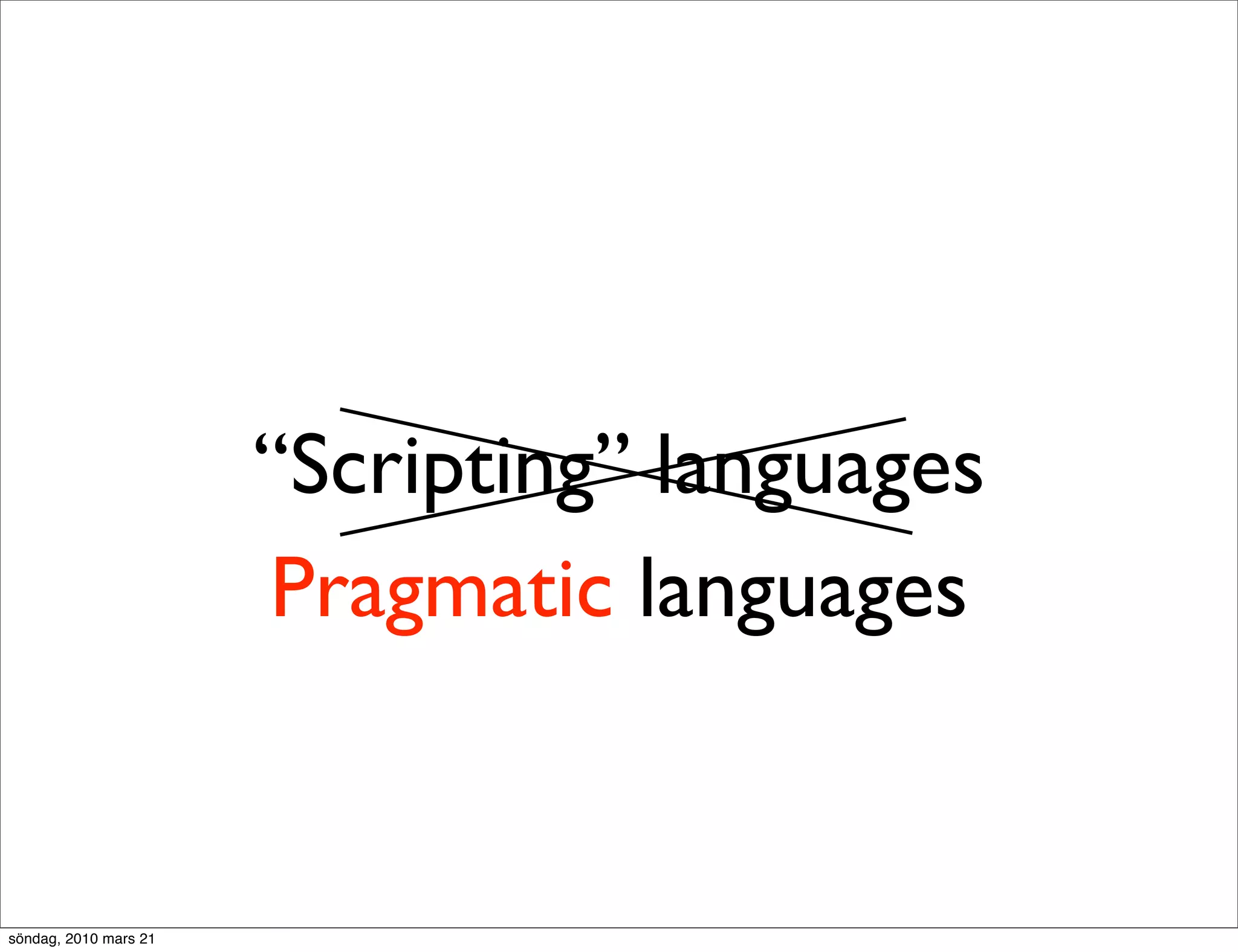Present and Future of Programming Languages - ola bini | PDF