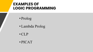 Programming languages and paradigms | PPTX