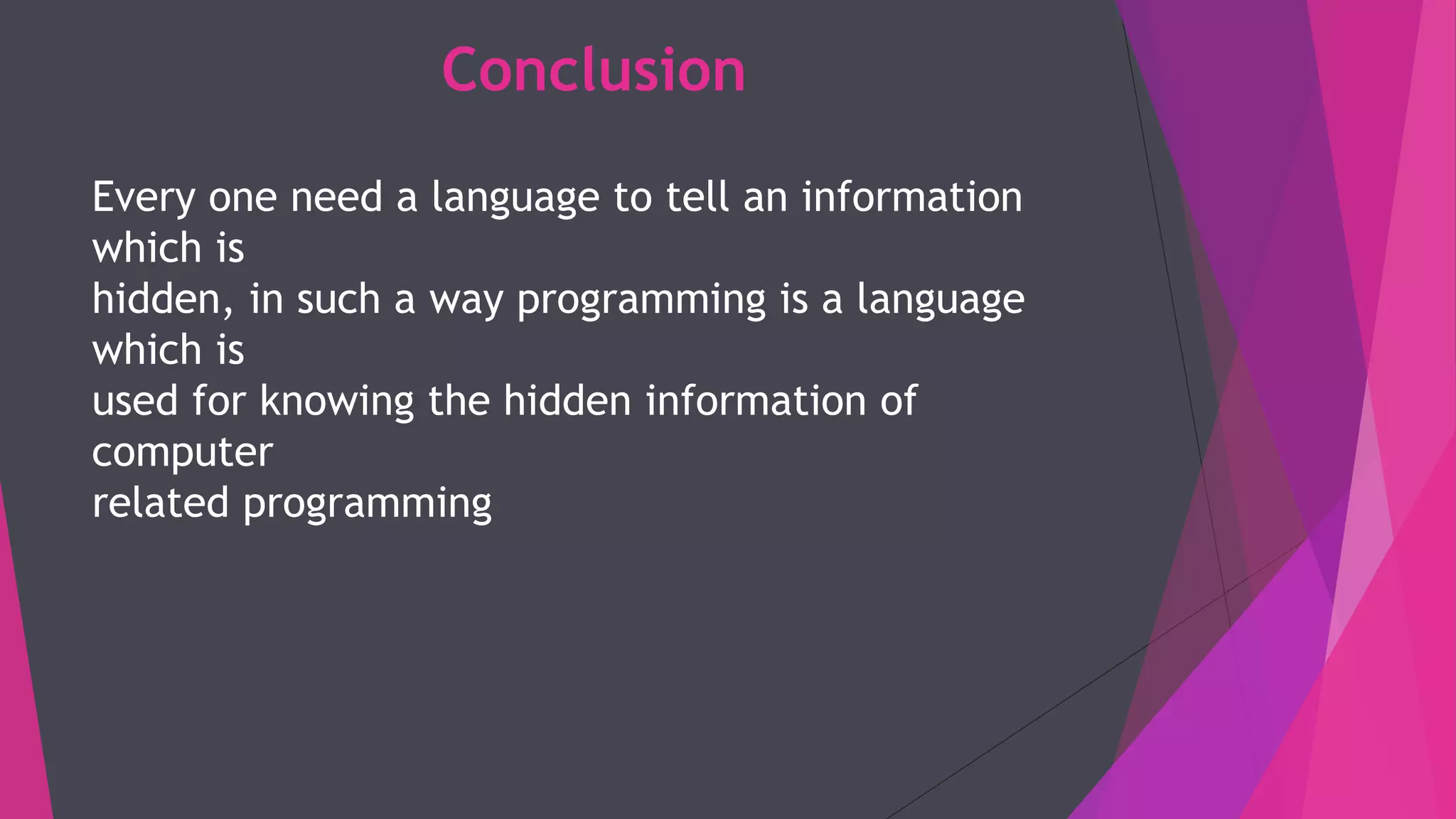 Programming languages | PPT