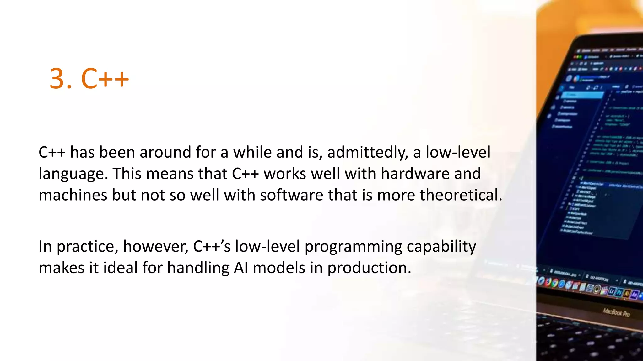 Programming languages for AI Development.pptx