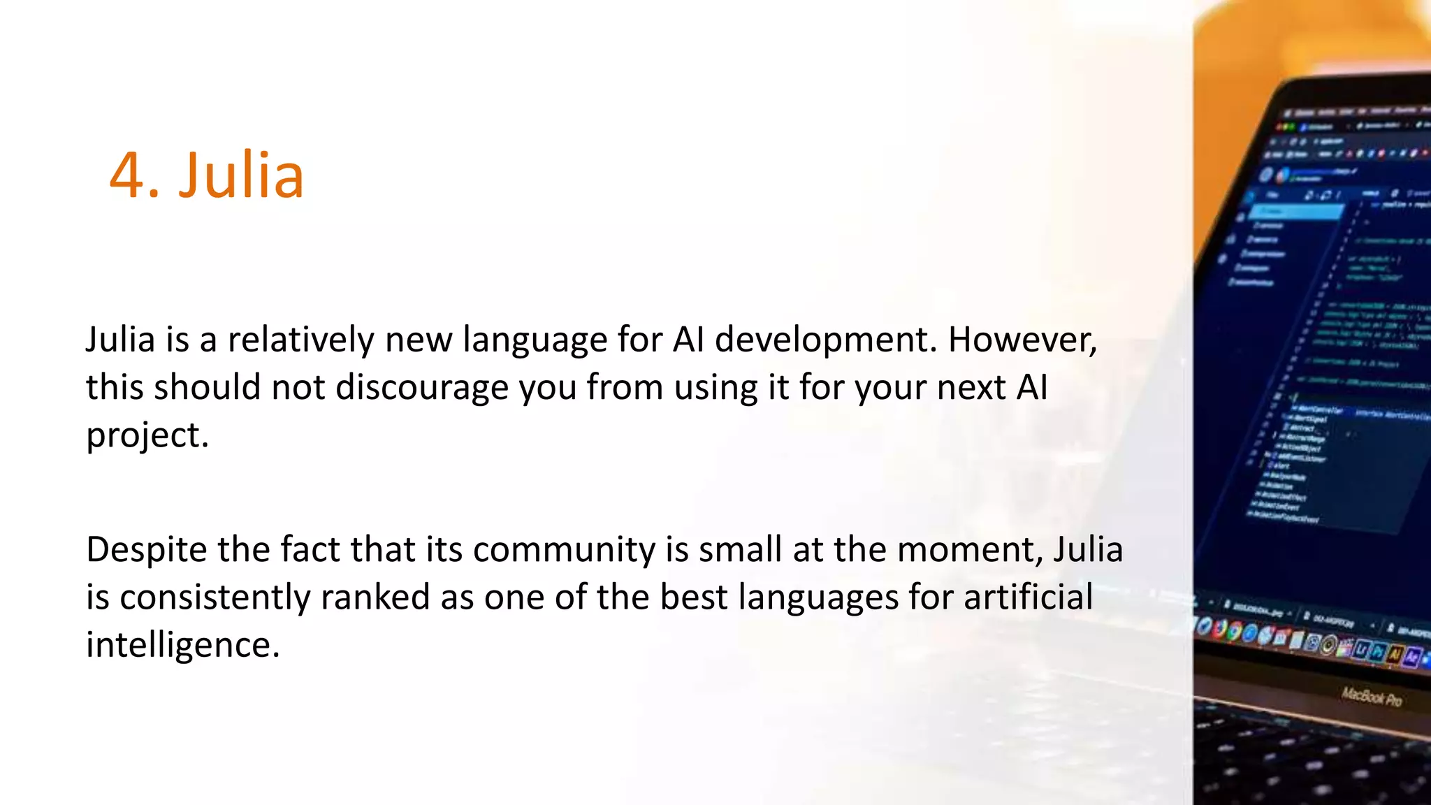 Programming languages for AI Development.pptx