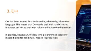 Programming languages for AI Development.pptx