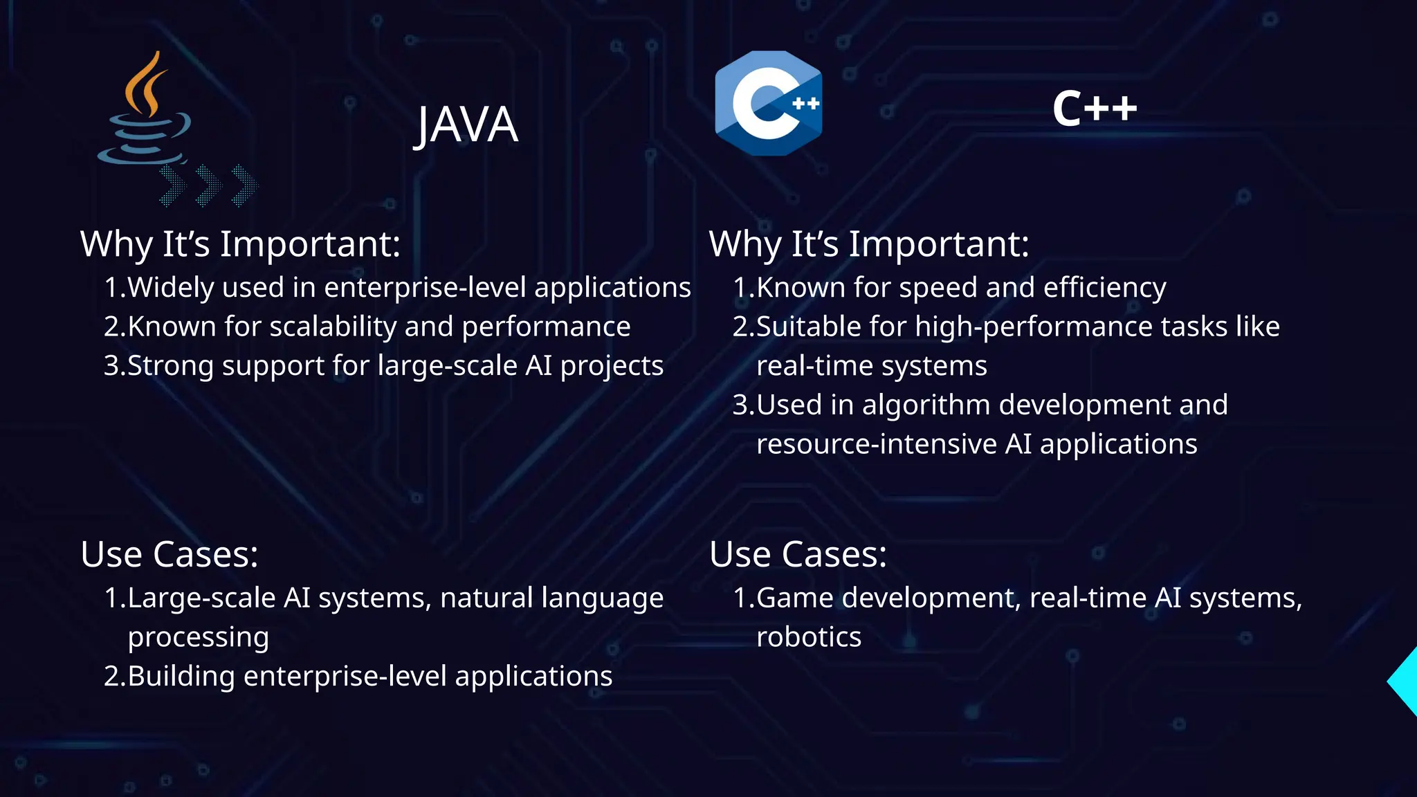 Programming Languages for Artificial Intelligence Development.pptx Programming Languages for Artificial Intelligence Development.pptx