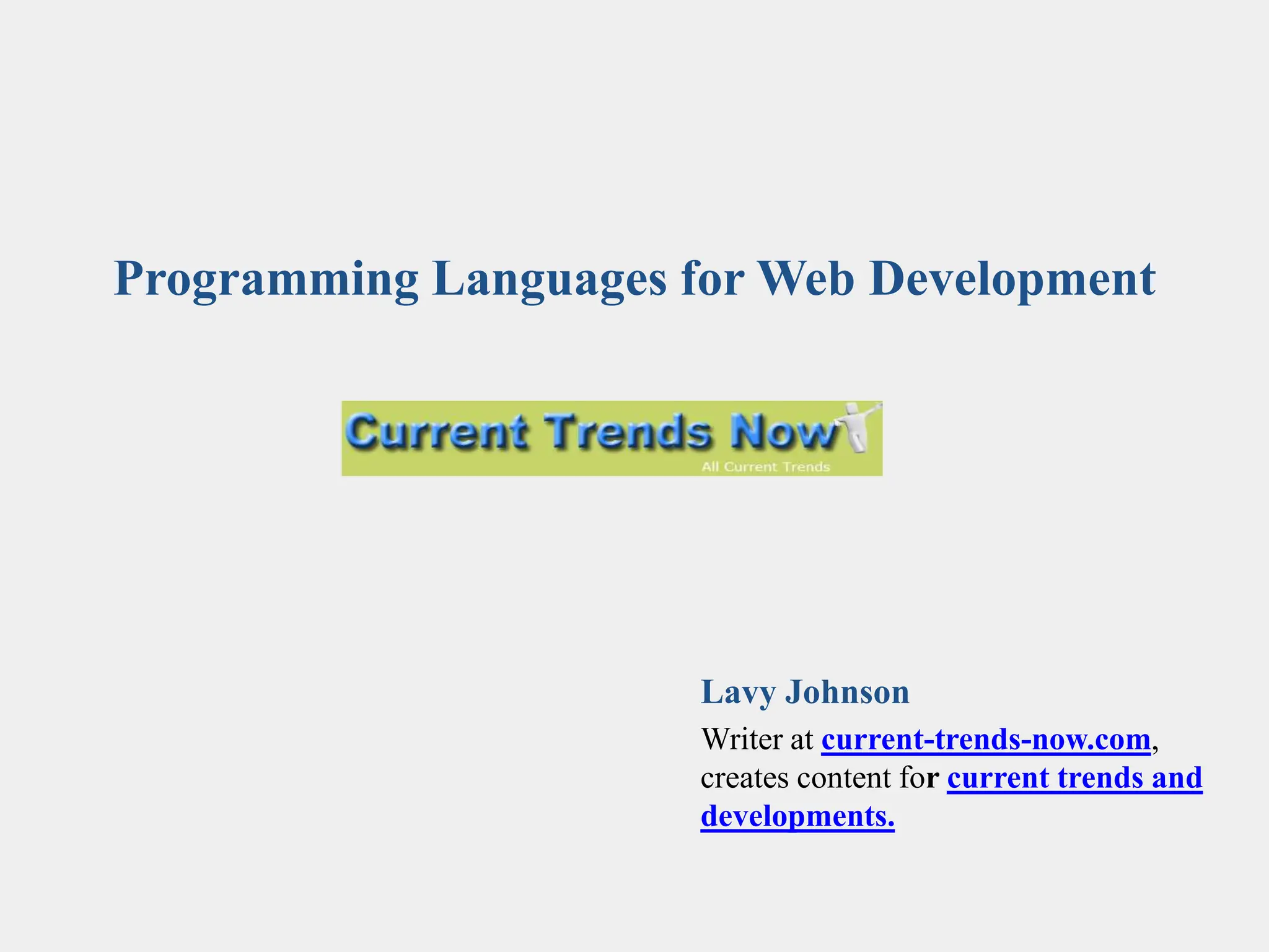 Programming Languages for Web Development.pptx