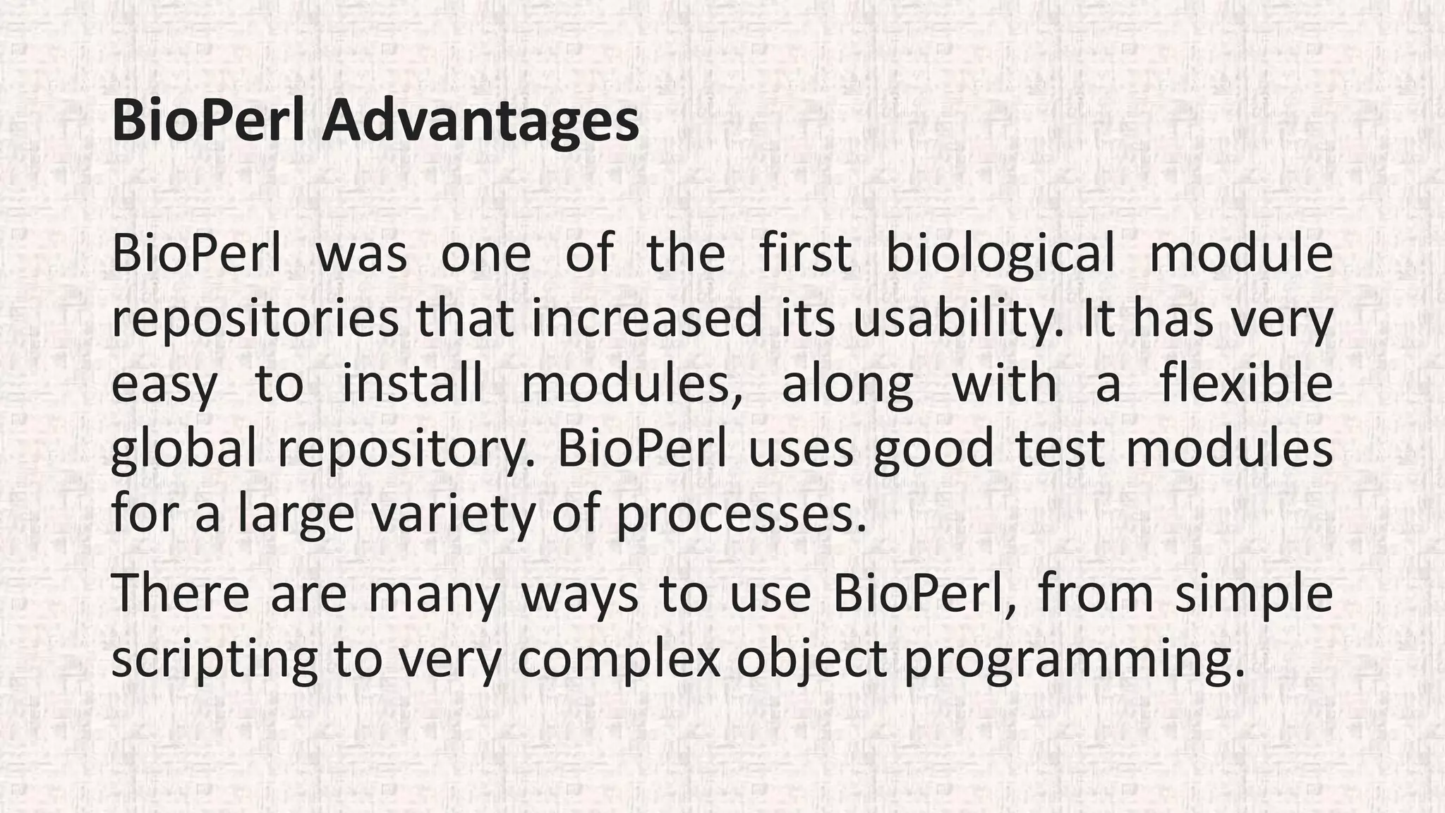 Programming languages in bioinformatics by dr. jayarama reddy | PDF
