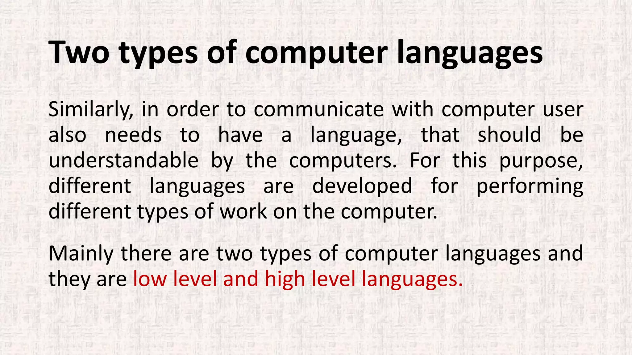 Programming Languages In Bioinformatics By Dr Jayarama Reddy Ppt