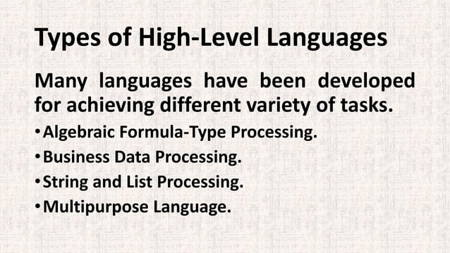 Programming languages in bioinformatics by dr. jayarama reddy | PDF