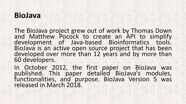 Programming languages in bioinformatics by dr. jayarama reddy | PDF