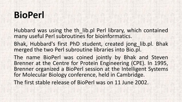 Programming languages in bioinformatics by dr. jayarama reddy | PDF