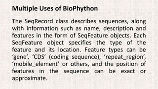 Programming languages in bioinformatics by dr. jayarama reddy | PDF