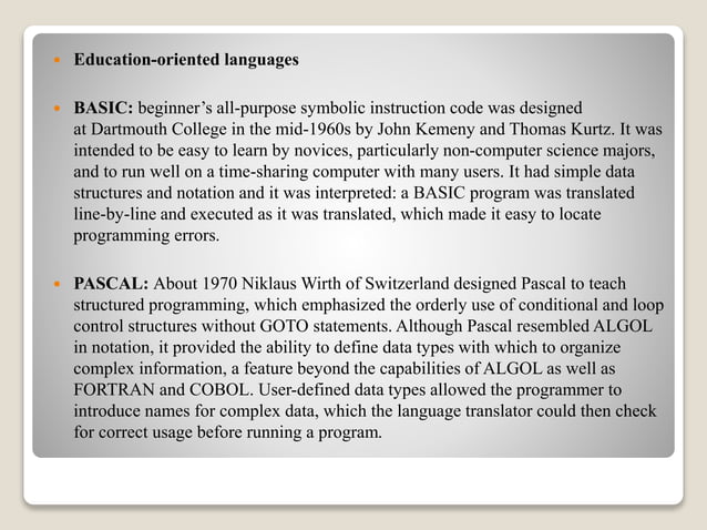 Programming languages of computer | PPTX | Programming Languages ...