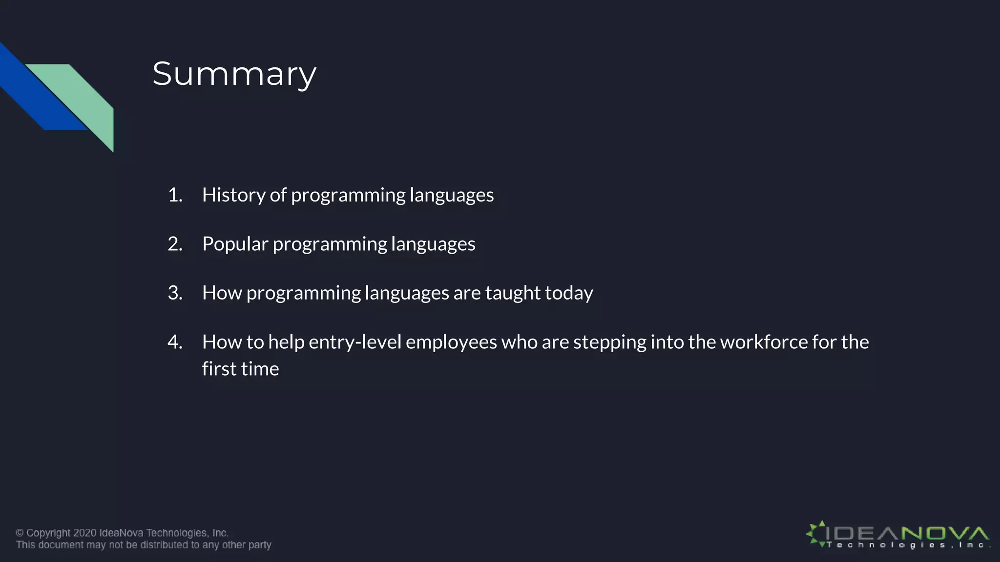 Programming Languages of Importance in Modern Academics & Industries | PPT